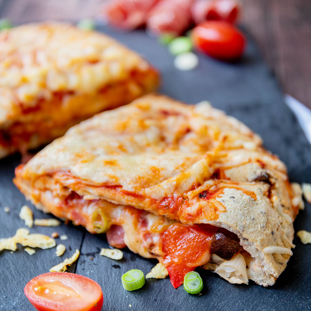 Low-Carb & Keto Calzone | Simply Keto